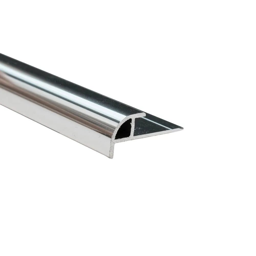 Decortrim – 5mm x 2.4m – Metal External Quadrant Trim – Polished Silve ...